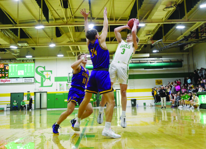 St. Edmond boys earn 64-56 home hoop victory over Webster City | News ...